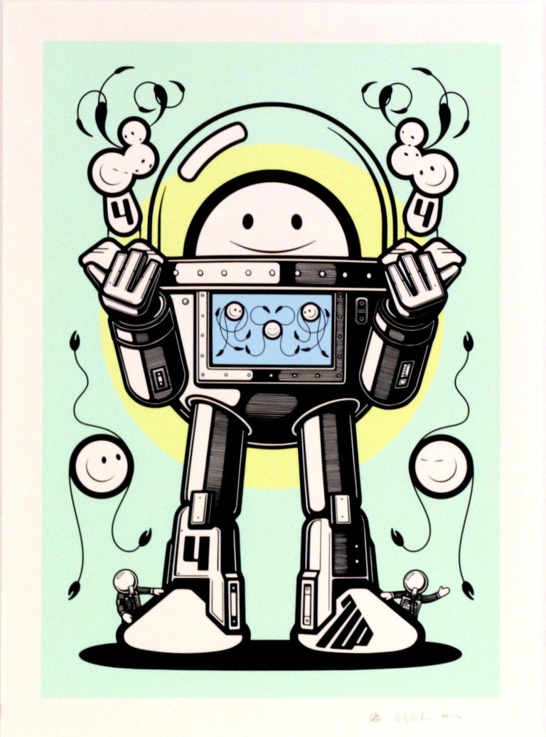 The London Police - Bork tenant les garons - Vert En vente sur 1stDibs