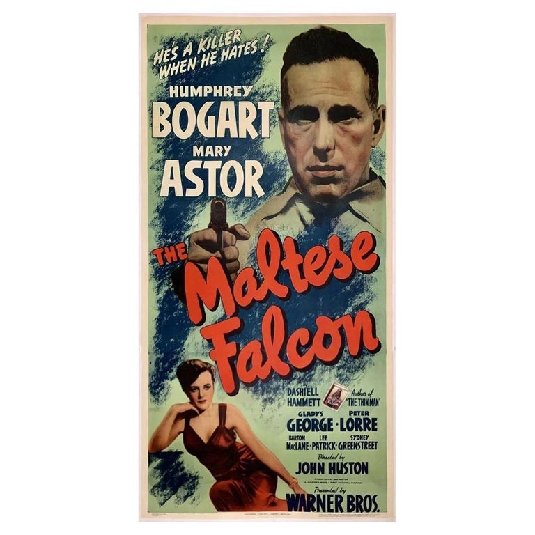 Maltese Falcon, Unframed Poster, 1941 For Sale at 1stDibs