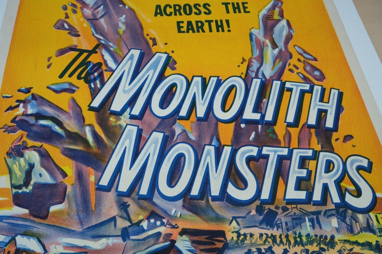 The Monolith Monsters '1957' Original Vintage Poster One Sheet For Sale ...