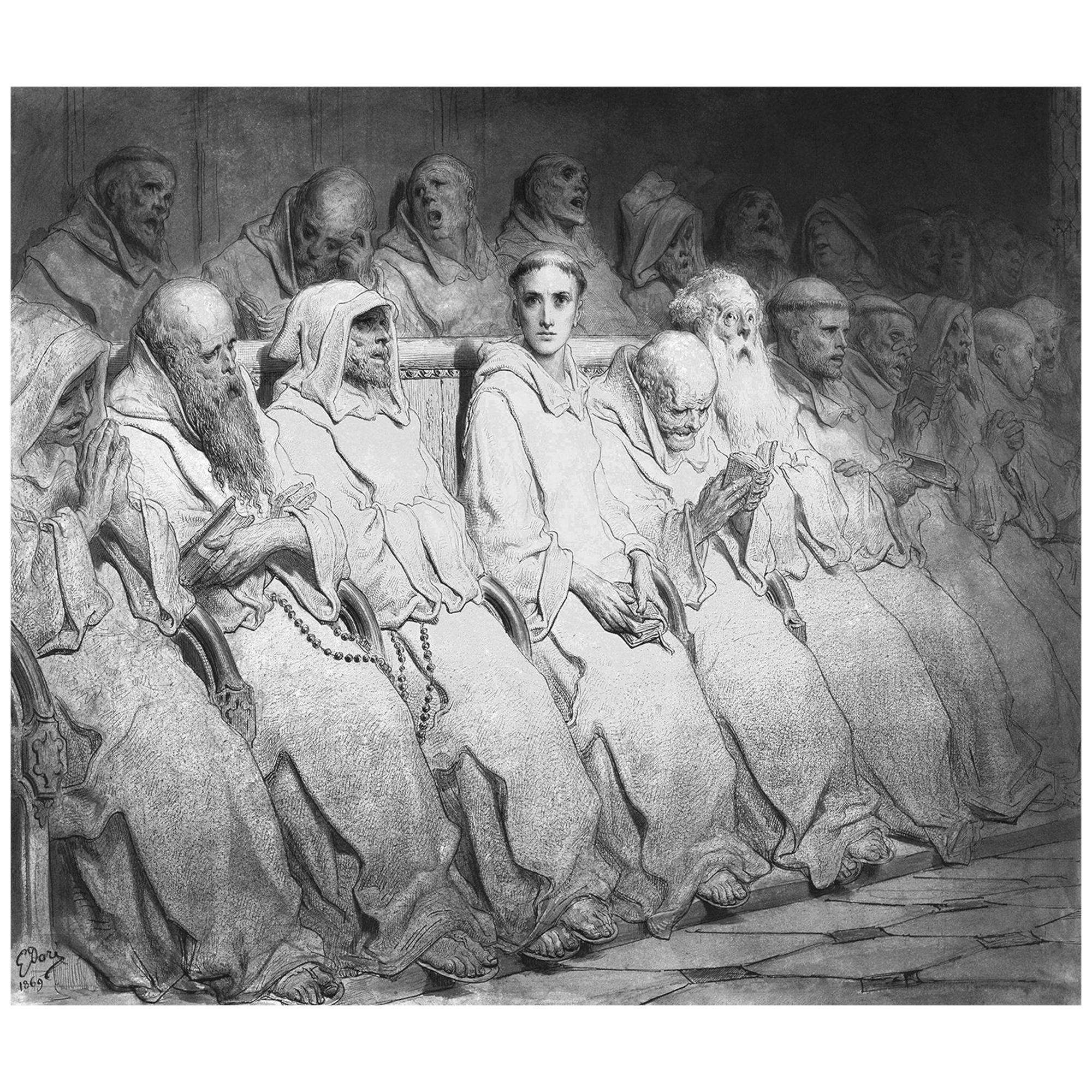 The Neophyte, after Grand Tour Drawing by French Artist Gustave Doré ...