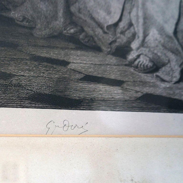 'The Neophyte', Large Signed Antique Etching by Gustave Doré, 19th ...