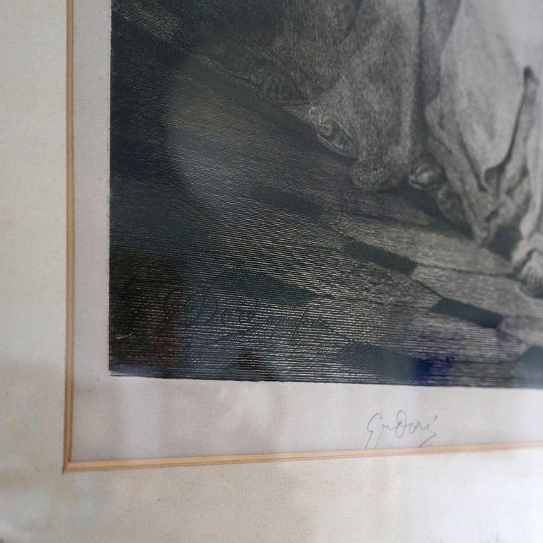 'The Neophyte', Large Signed Antique Etching by Gustave Doré, 19th ...