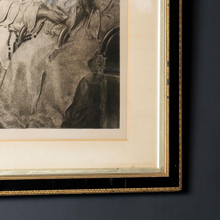 'The Neophyte', Large Signed Etching by Gustave Doré, 19th Century For Sale at 1stDibs