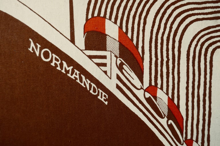 The Normandie Art Deco Linen Silk Screen Sprint after Frances Butler at ...