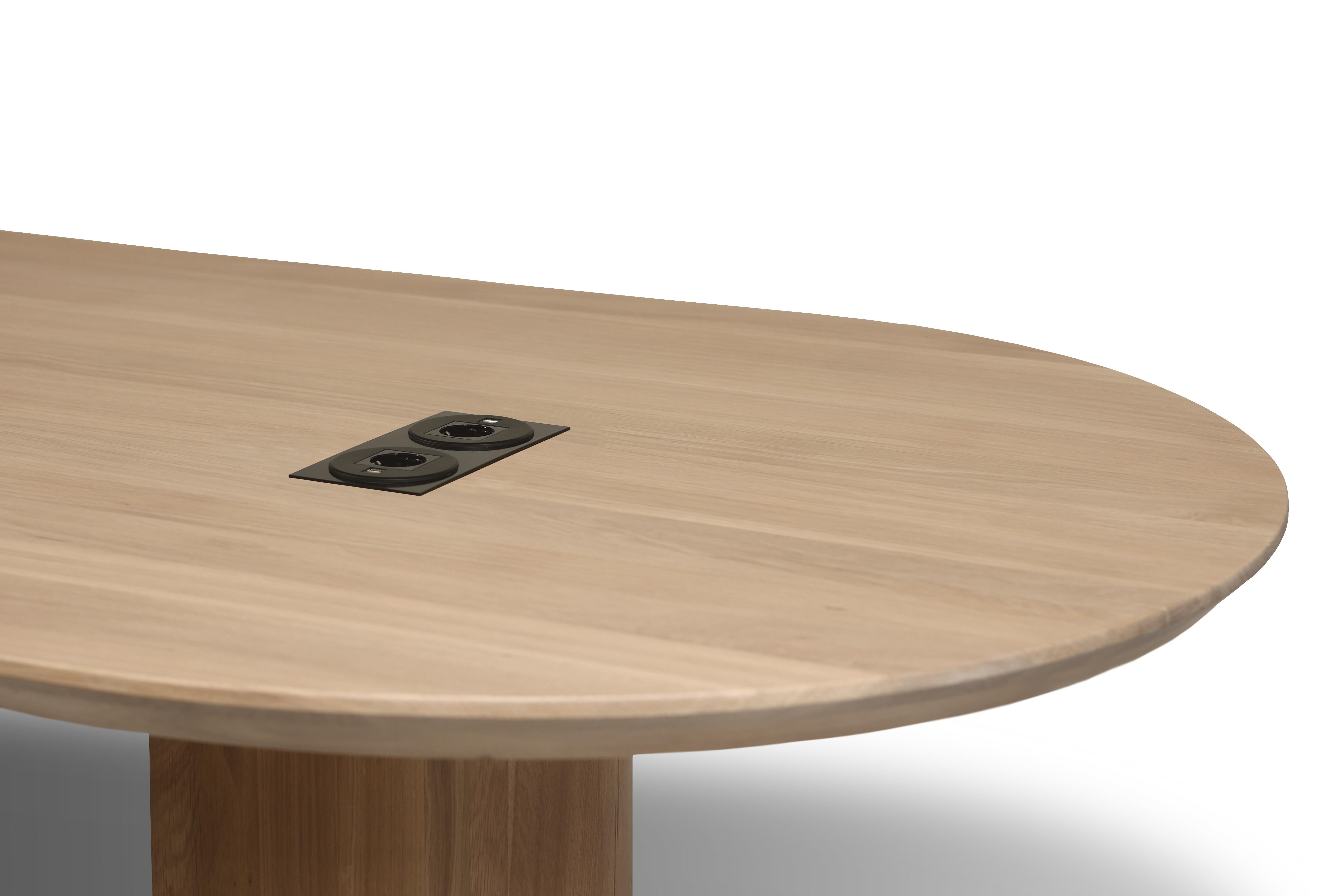 The Oak Saga Quantum Conference Table For Sale at 1stDibs