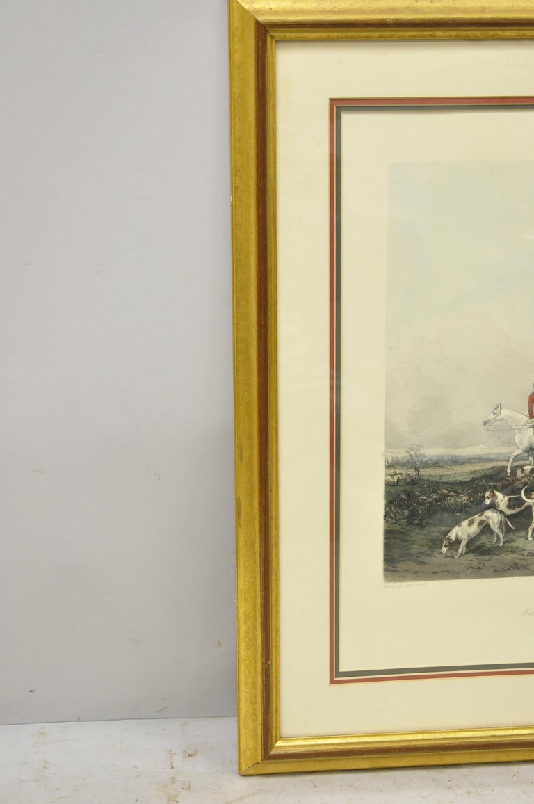 Old Berkshire Hunt Lithograph Framed Print Painting by John Goode ...
