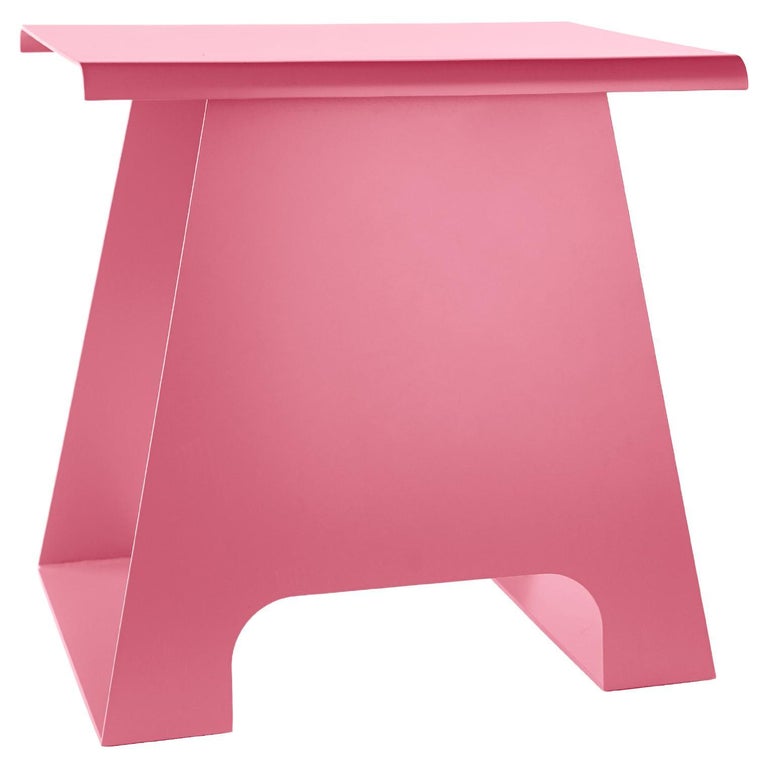 Old School 50 Side Table Pink by Harm De Veer For Sale at 1stDibs