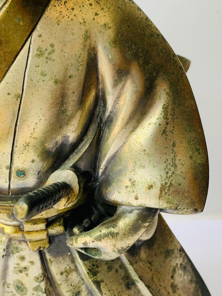 THE ONE, Japanese Samurai Sculpture in Solid Brass For Sale at 1stDibs ...