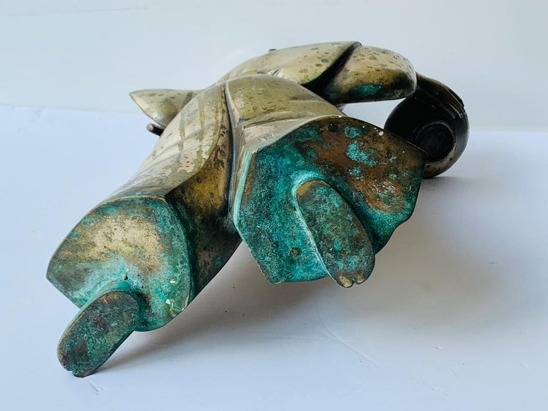 THE ONE, Japanese Samurai Sculpture in Solid Brass For Sale at 1stDibs ...