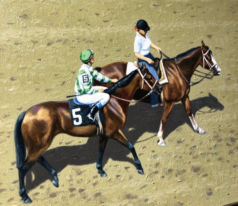 "The Parade" Horse Racing Painting by Roy Miller For Sale at 1stDibs ...