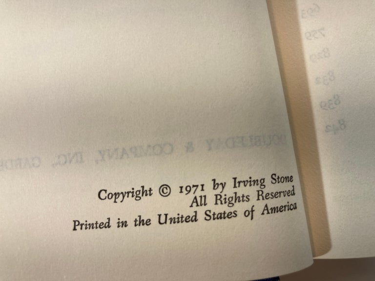 The Passions of the Mind a Novel of Sigmund Freud by Irving Stone 1971 ...