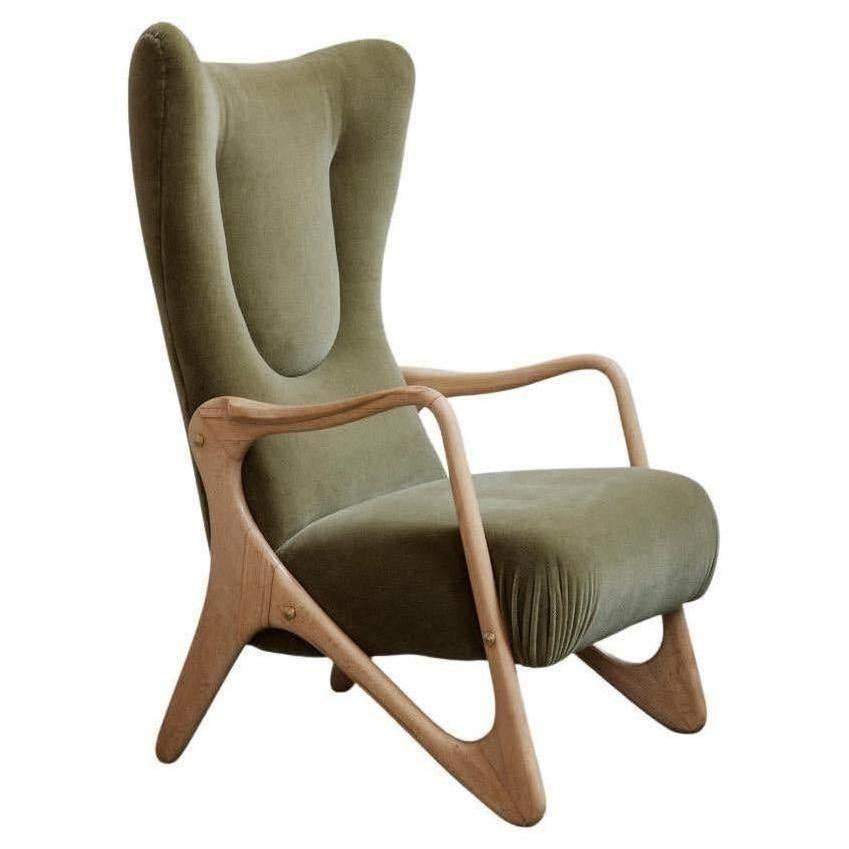 The "Pelikan" a sculptural Danish 1950s organic design wingback chair ...
