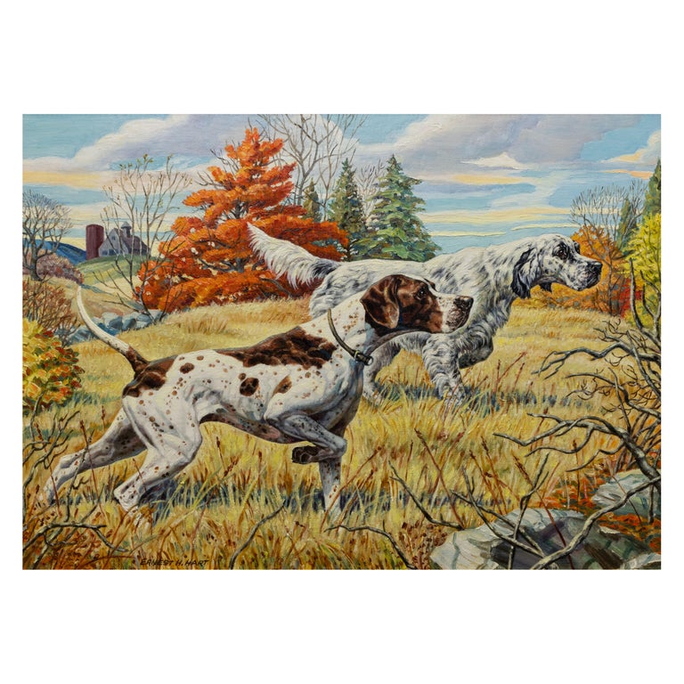 "The Perfect Point" Original Oil Painting by Ernest Hart For Sale at ...