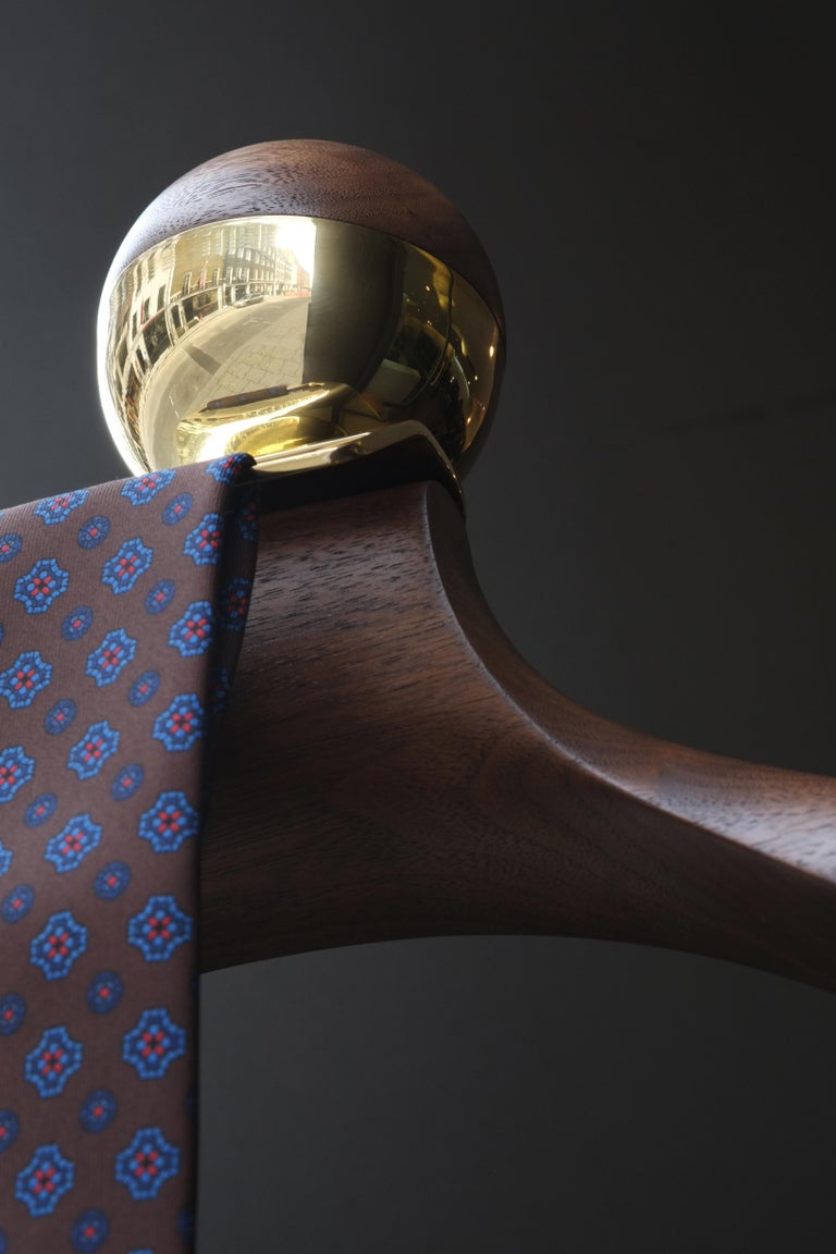 Permanent Style Valet Stand by Honorific in Solid Brass and Black ...