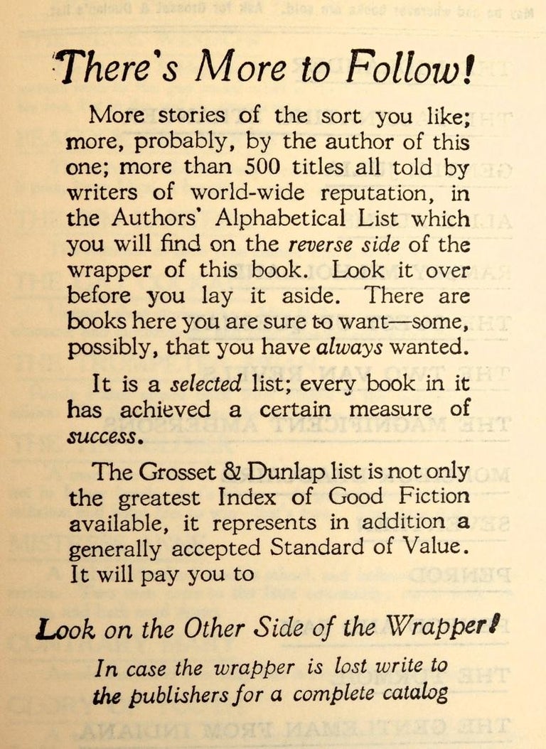 The Plutocrat by Booth Tarkington, First Edition For Sale at 1stDibs