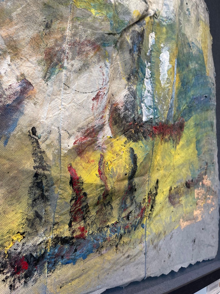 “The Regatta” Abstract Painting on Fabric, 1992 by Purvis Young For ...