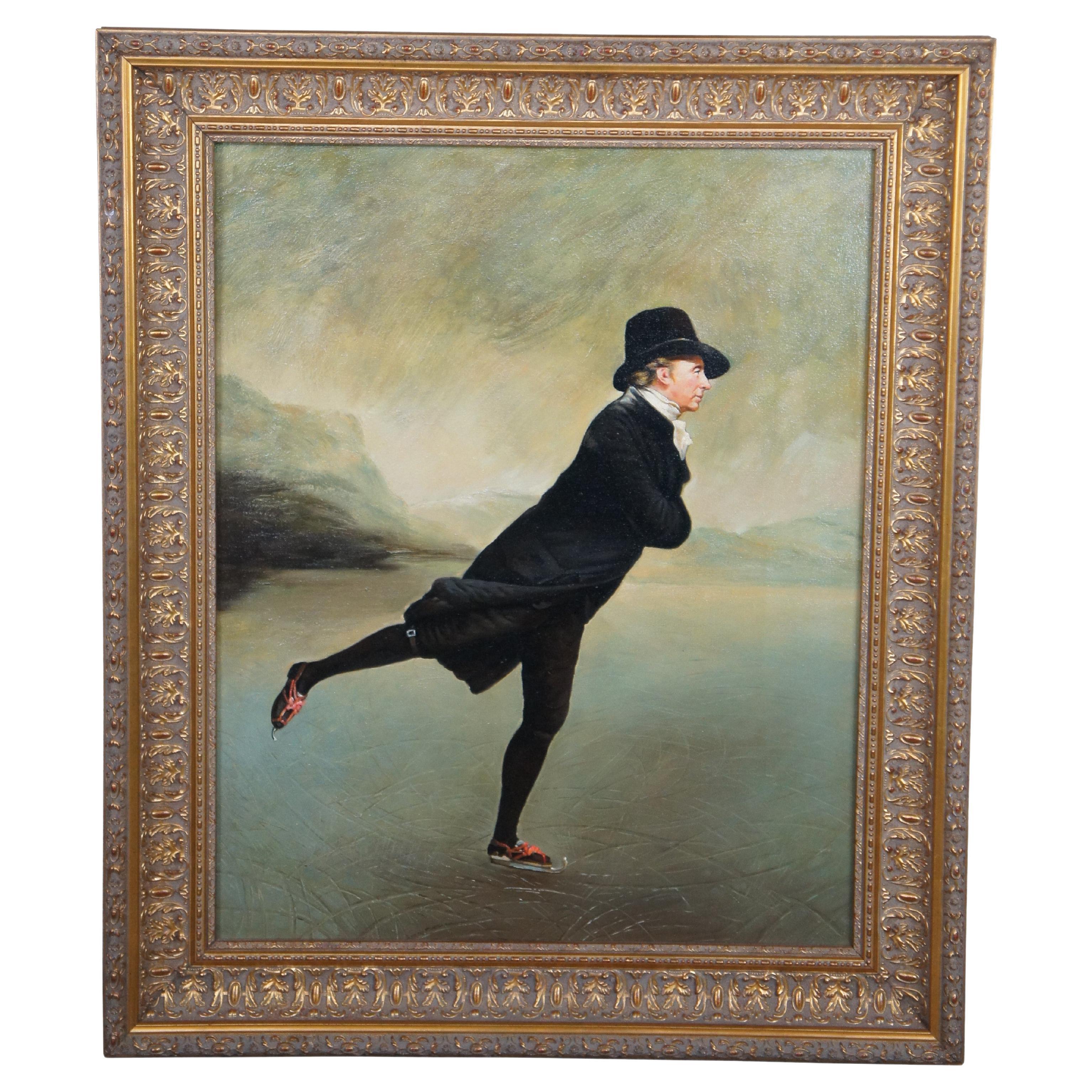 The Reverend Robert Walker Skating on Duddingston Loch Portrait Oil ...