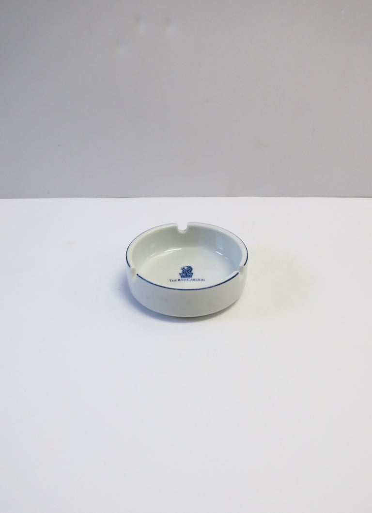 Ritz Carlton Blue and White Ashtray or Dish For Sale at 1stDibs