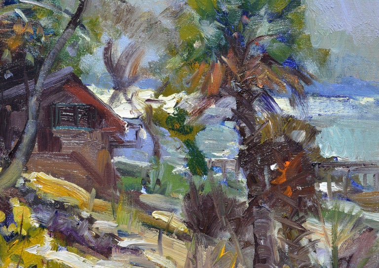 'The River House' Impressionist Style Florida Oil Painting by Robert C ...
