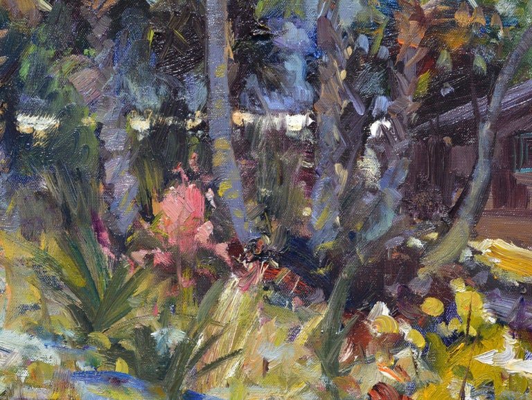 'The River House' Impressionist Style Florida Oil Painting by Robert C ...