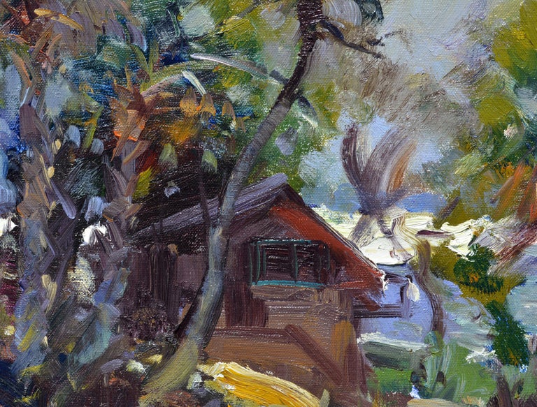 'The River House' Impressionist Style Florida Oil Painting by Robert C ...