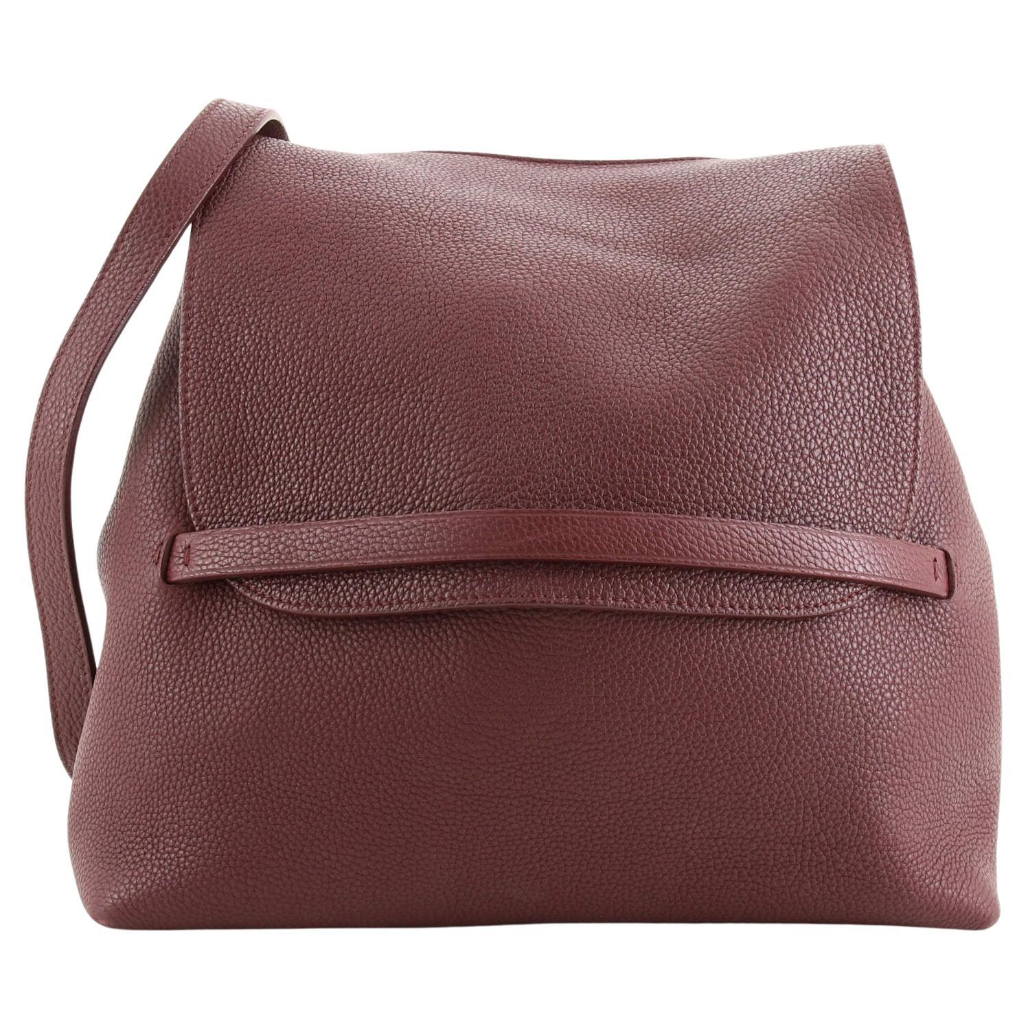 THE ROW Colorblock Top-Handle Satchel, Black/White/Red at 1stDibs