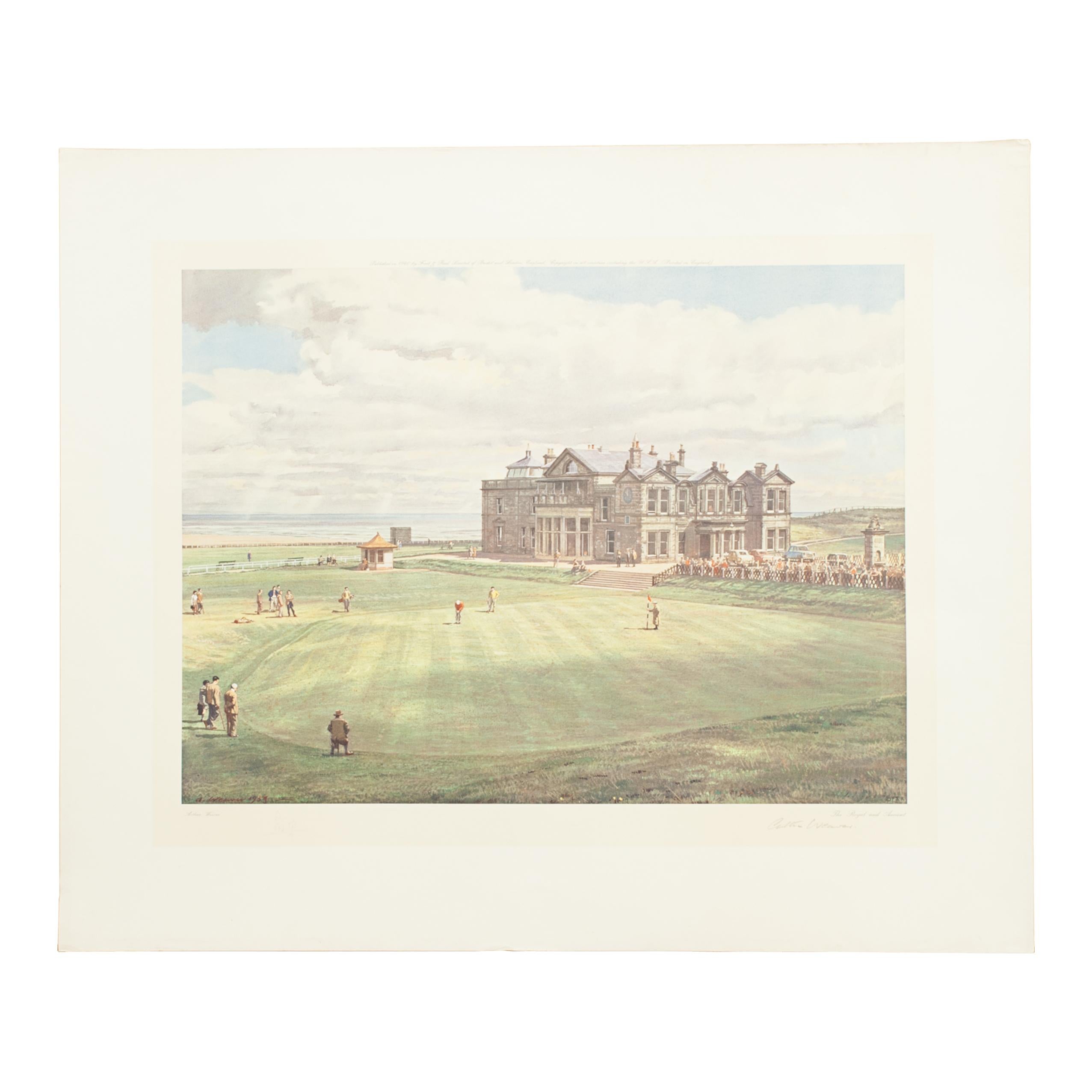 The Royal and Ancient, Golf Print by Arthur Weaver. St Andrews For Sale ...