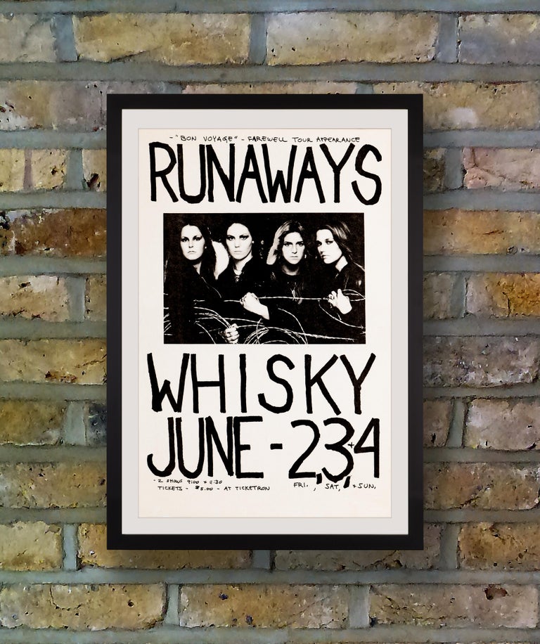 The Runaways Original Vintage Concert Poster, Whisky-A-Go-Go, Los ...