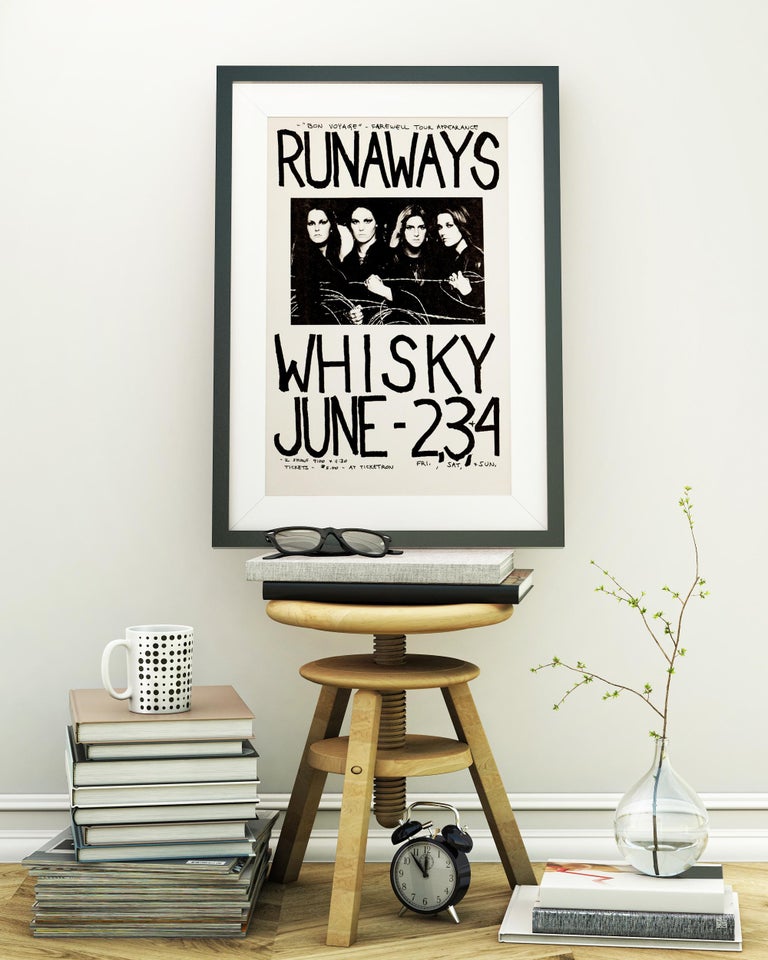 The Runaways Original Vintage Concert Poster, Whisky-A-Go-Go, Los ...