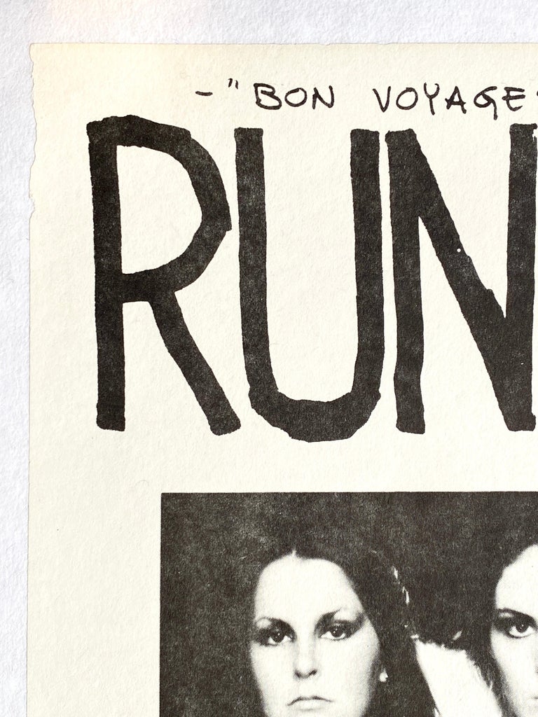 The Runaways Original Vintage Concert Poster, Whisky-A-Go-Go, Los ...