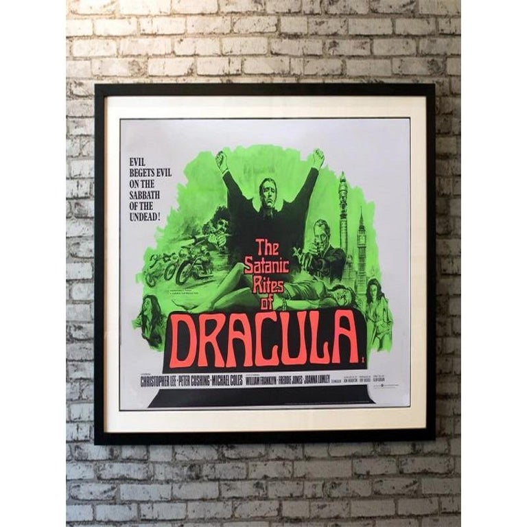 Satanic Rites of Dracula, Unframed Poster, 1968 For Sale at 1stDibs