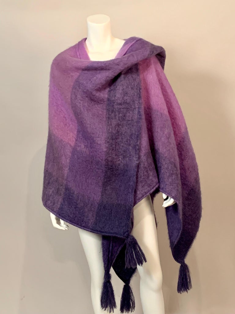 The Scotch House Ombred Lavender Mohair Cape For Sale at 1stDibs