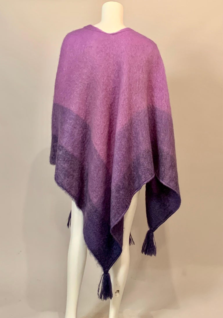 The Scotch House Ombred Lavender Mohair Cape For Sale at 1stDibs