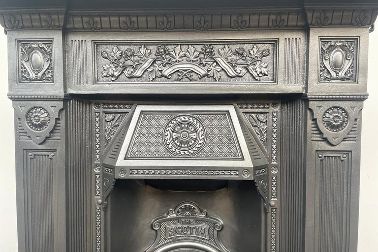 Scotia a Late Victorian Cast Iron Combination Grate at 1stDibs