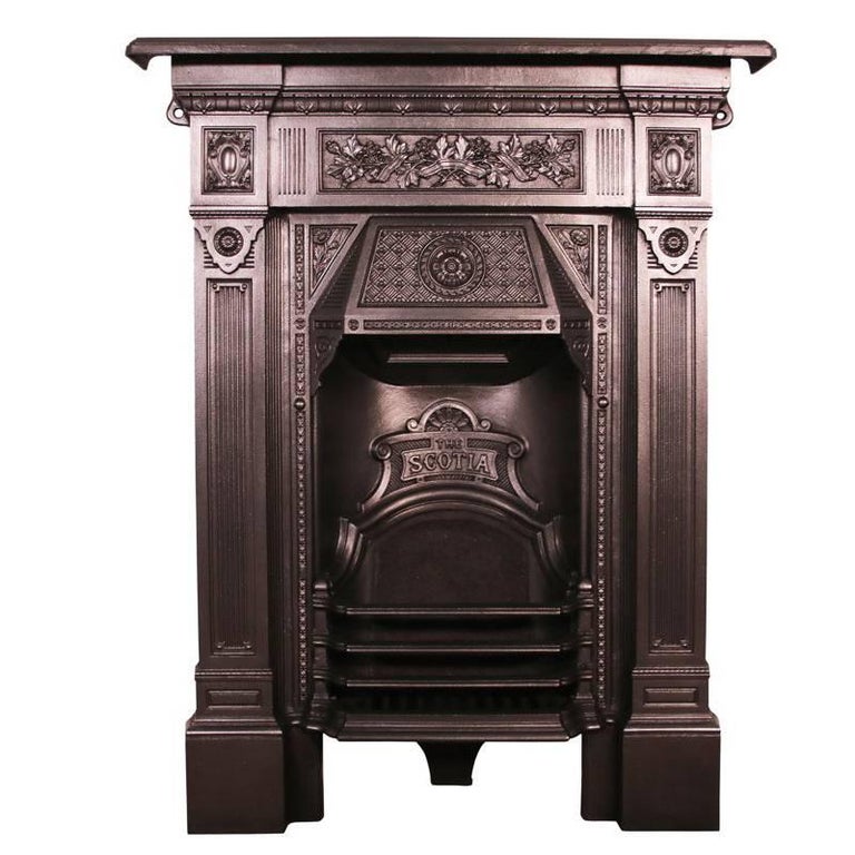 'The Scotia' a Reclaimed Late Victorian Cast Iron Fireplace at 1stDibs