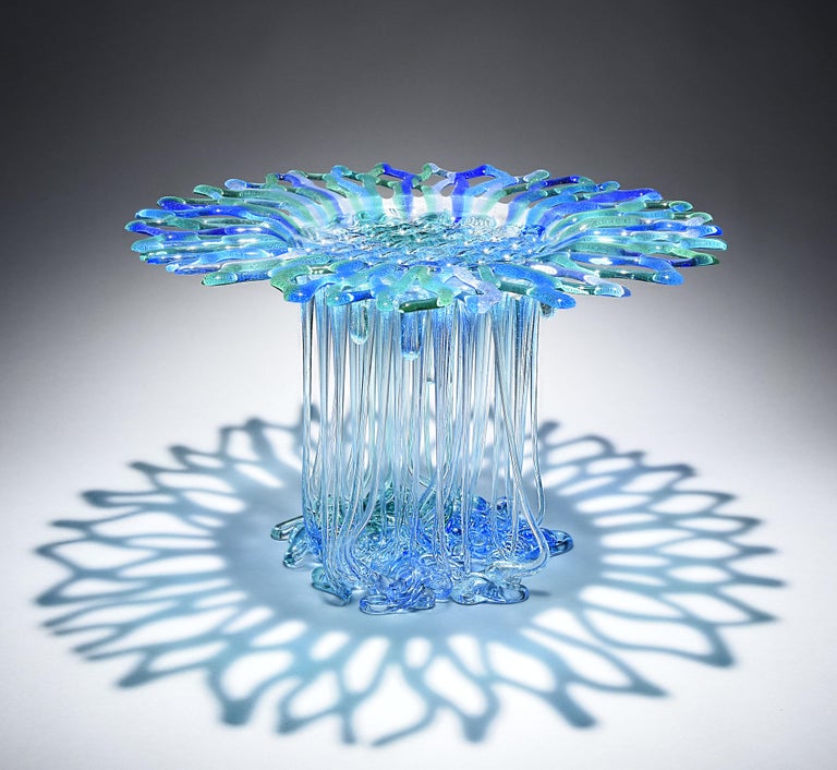 "The Sea Wave", Murano Glass centerpiece, Handmade in Italy, Unique ...