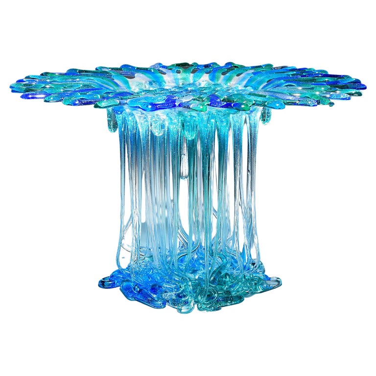 "The Sea Wave", Murano Glass centerpiece, Handmade in Italy, Unique ...
