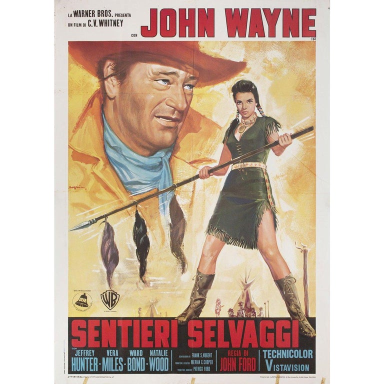 The Searchers R1971 Italian Due Fogli Film Poster For Sale at 1stDibs