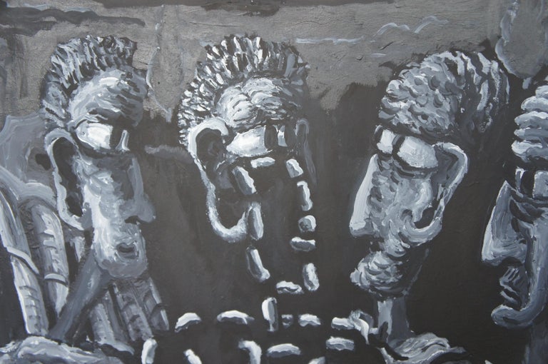 The Senate by Tom Keesee 1985 Black and White Expressionist Acrylic ...