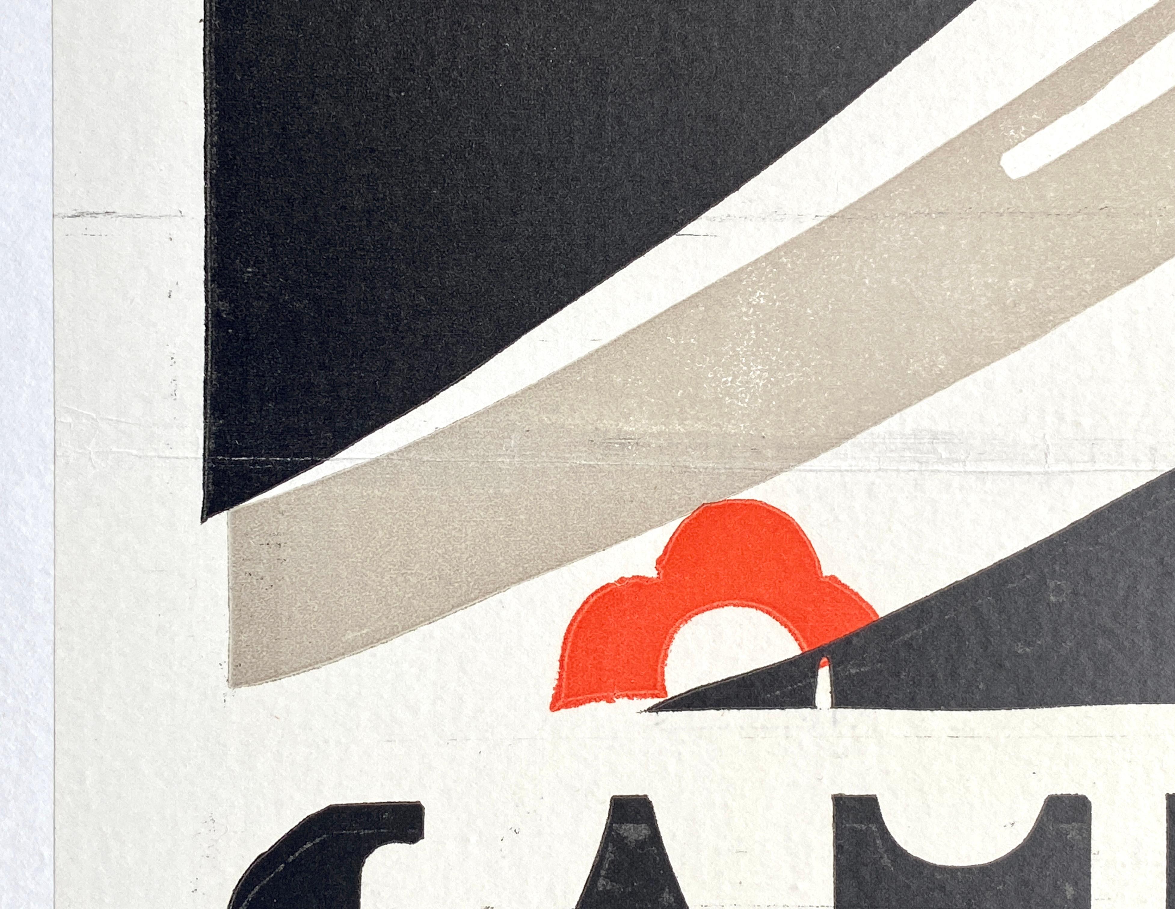 'The Slim Princess' Original Vintage Linocut Movie Poster, Swedish ...