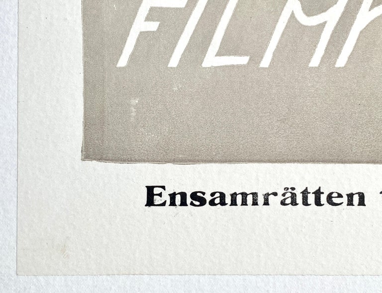 'The Slim Princess' Original Vintage Linocut Movie Poster, Swedish ...