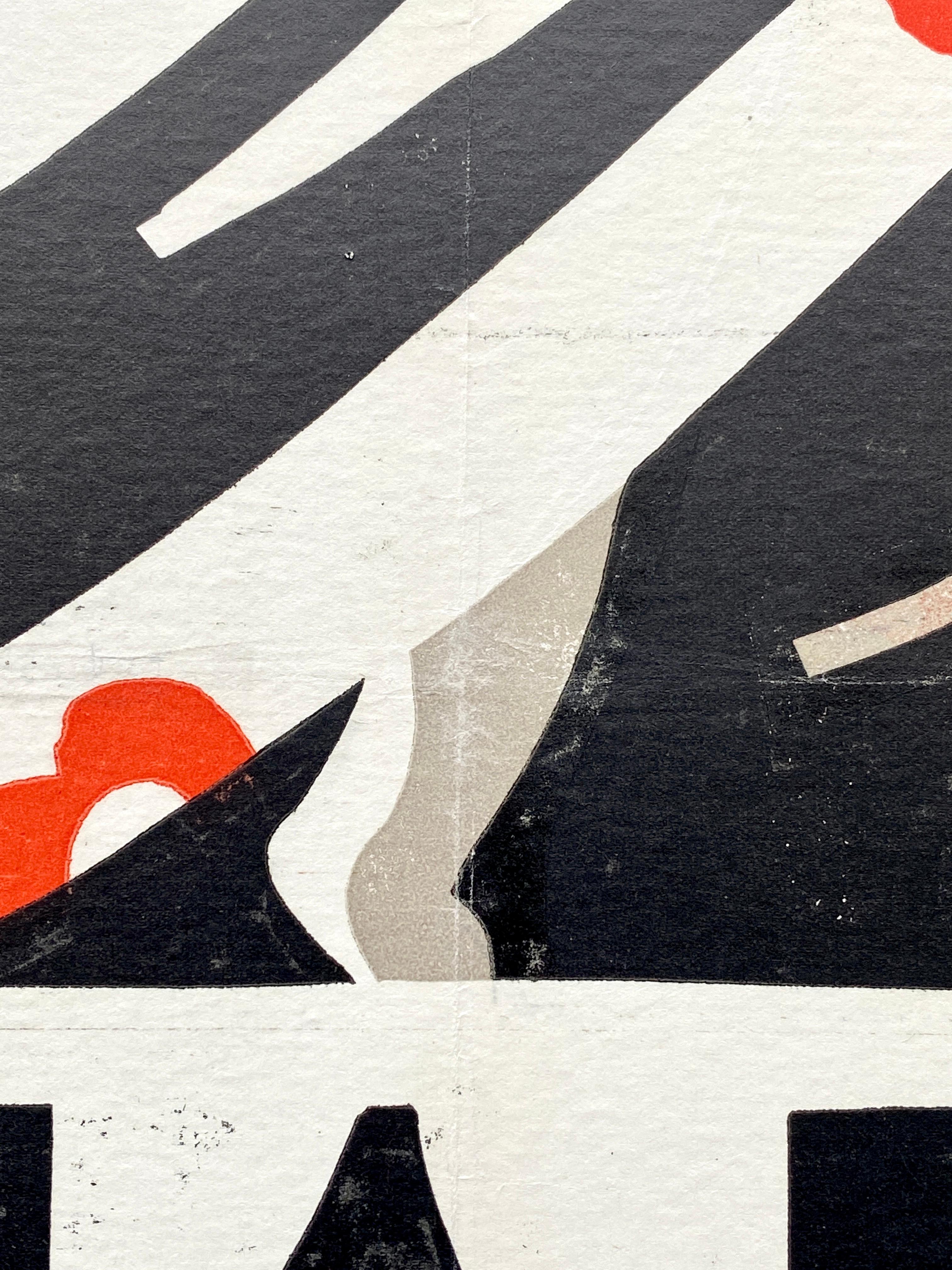 'The Slim Princess' Original Vintage Linocut Movie Poster, Swedish ...