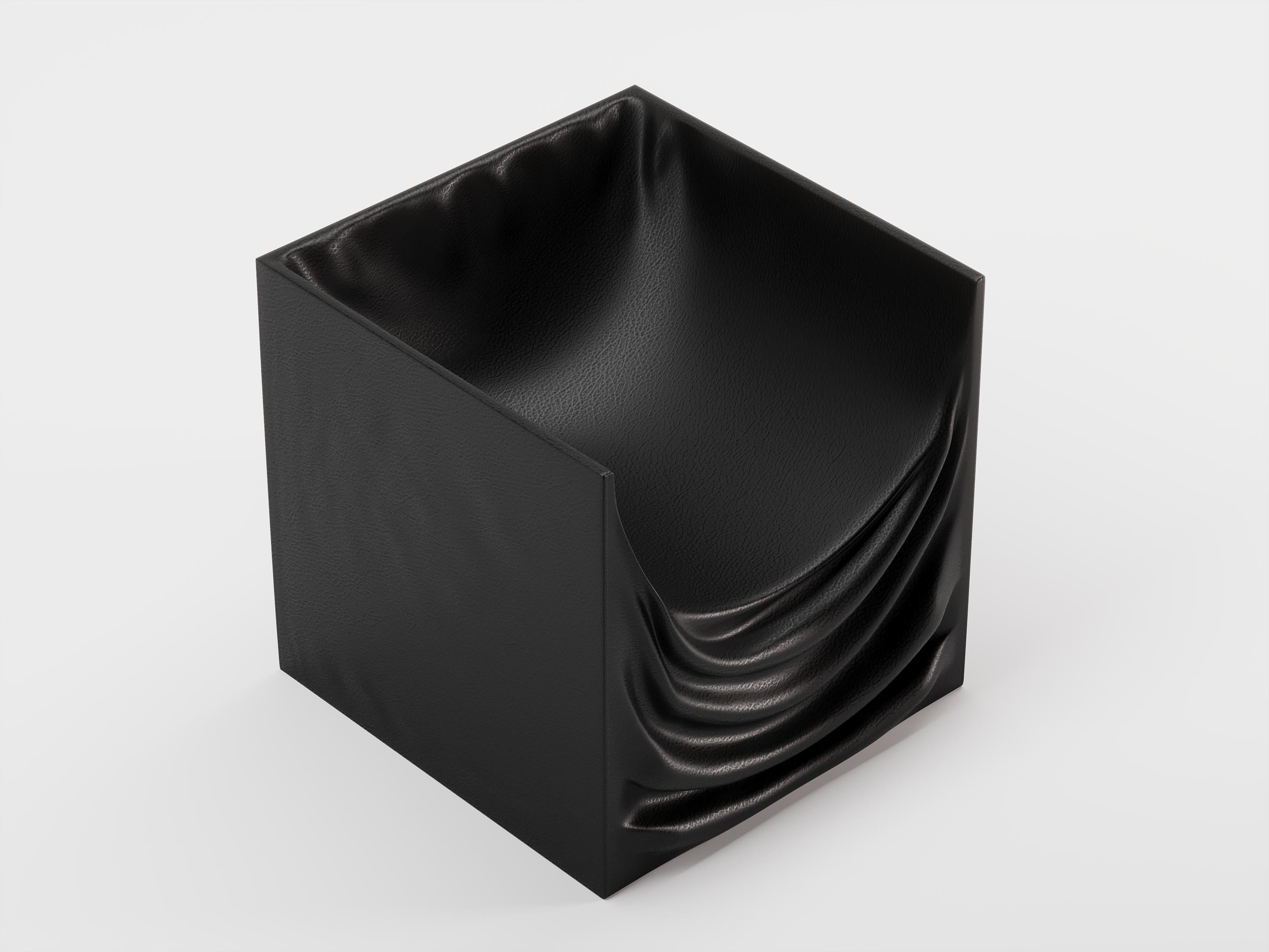 The SOG Chair by XAWD in Black Leather For Sale at 1stDibs