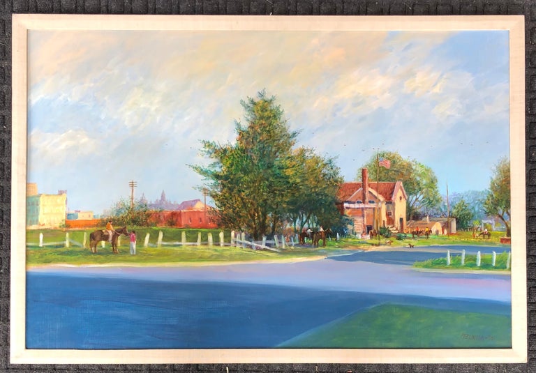 The Stables" Painting by Tom Perkinson at 1stDibs