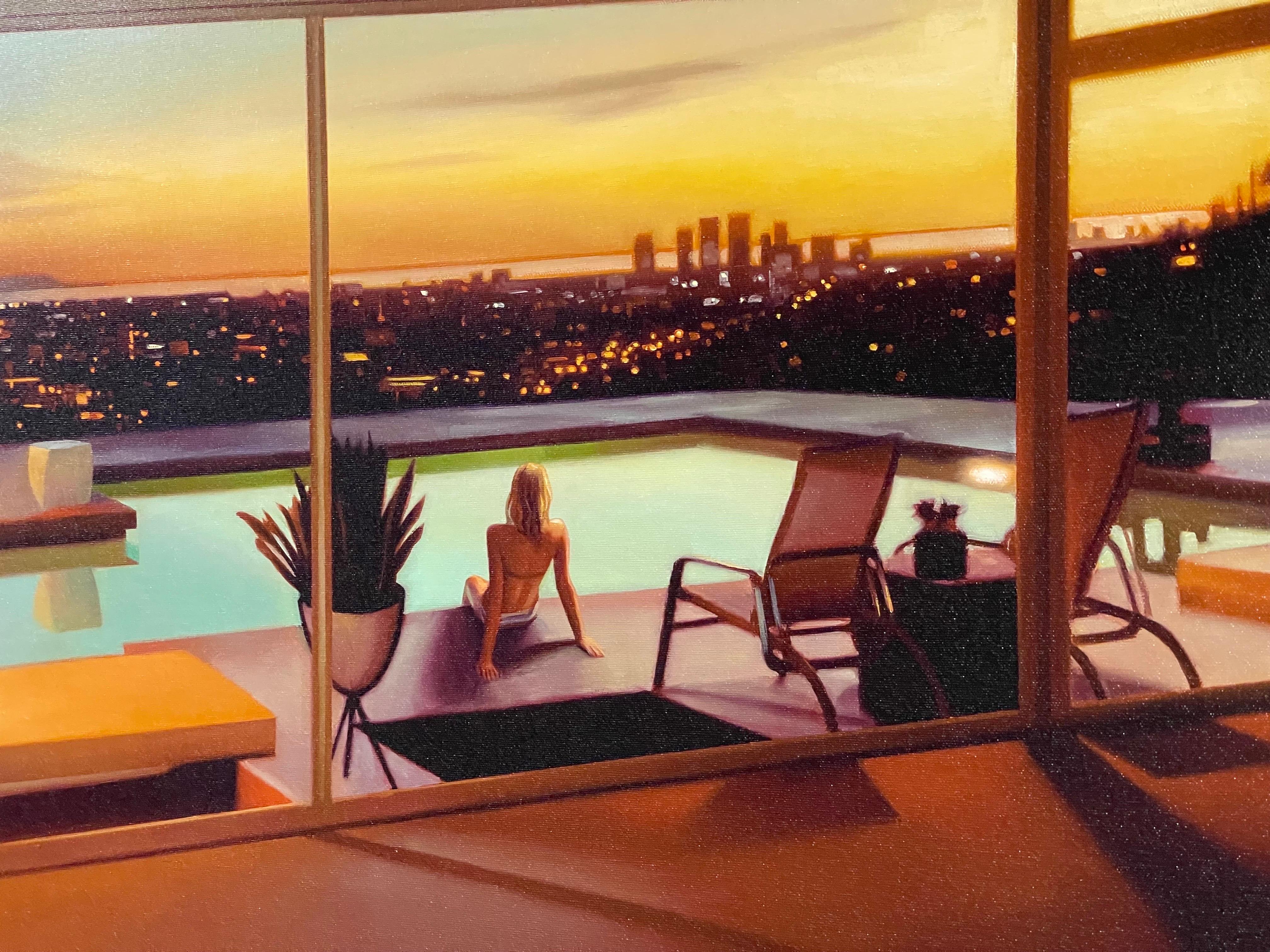 Stahl House Canvas Print by Listed Artist Carrie Graber at 1stDibs