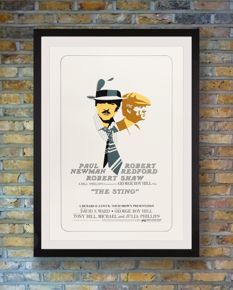 'The Sting' Original Vintage US One Sheet Movie Poster, 1974 at 1stDibs