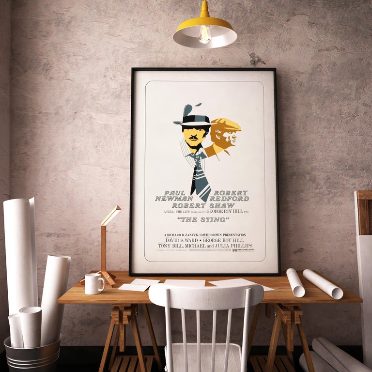 'The Sting' Original Vintage US One Sheet Movie Poster, 1974 at 1stDibs