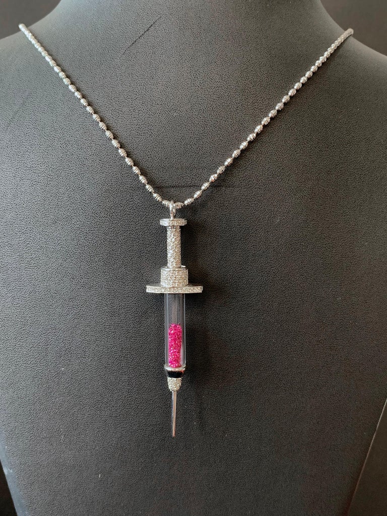 Syringe Pendant For Sale at 1stDibs | syringe necklace, pendant for ...