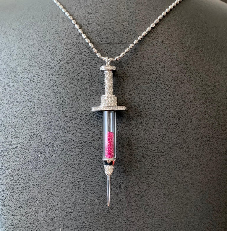 Syringe Pendant For Sale at 1stDibs | syringe necklace, pendant for ...