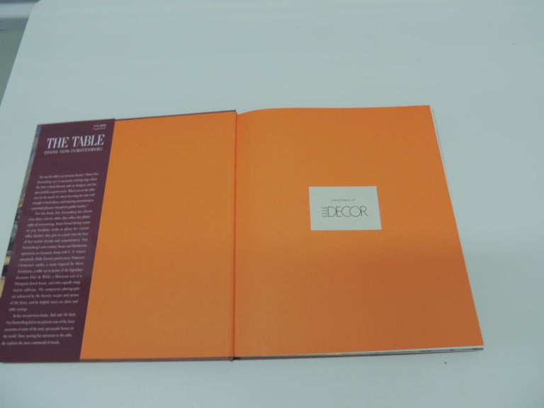 The Table Book by Diane Von Furstenberg Hardcover Book For Sale at 1stDibs